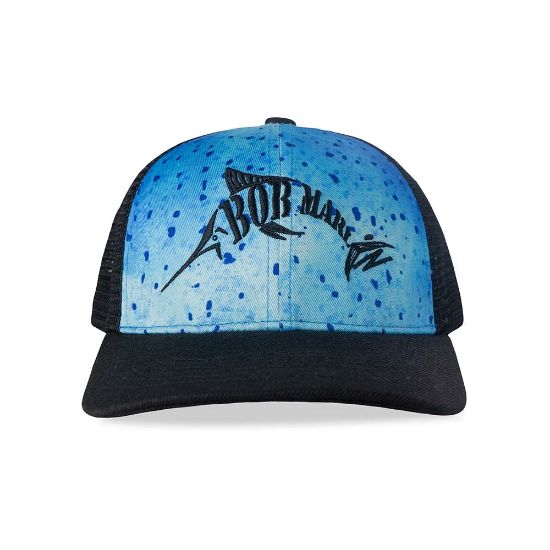 Angler's Bay. Bob Marlin Baseball Hat Bob Mahi Blue